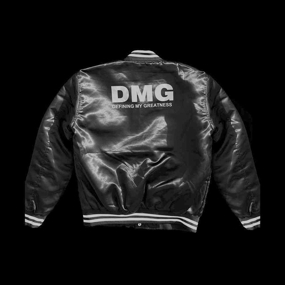 DMG Black Satin Jacket – Defining My Greatness